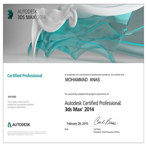 3DS Max 2014 Certified Professional | PDF