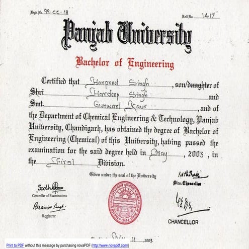 BE DEGREE | PDF