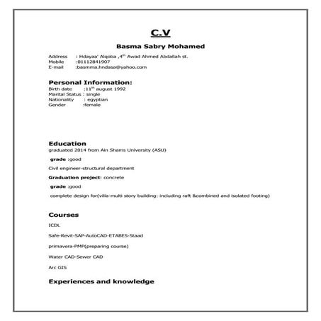 cv 111 | PDF