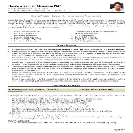 Final Resume | DOCX | Construction Industry | Industries