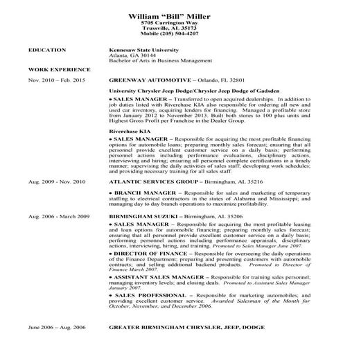 Bill_Miller_Resume_ Feb. 2015 | DOC