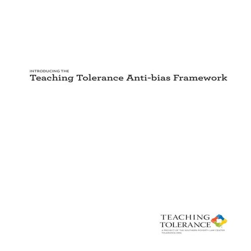 Anti bias framework pamphlet | PDF