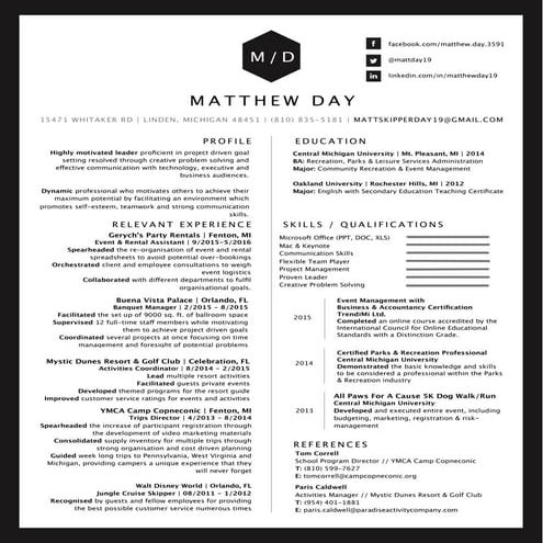 Matthew Day's Resume | PDF