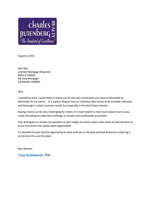 Andre Tousignant recommendation letter | PDF