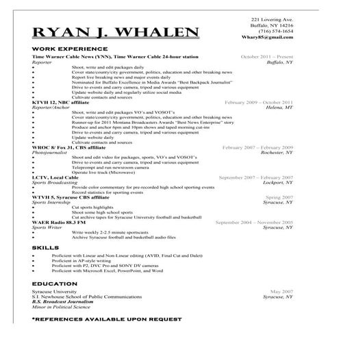 Ryan Resume | DOC