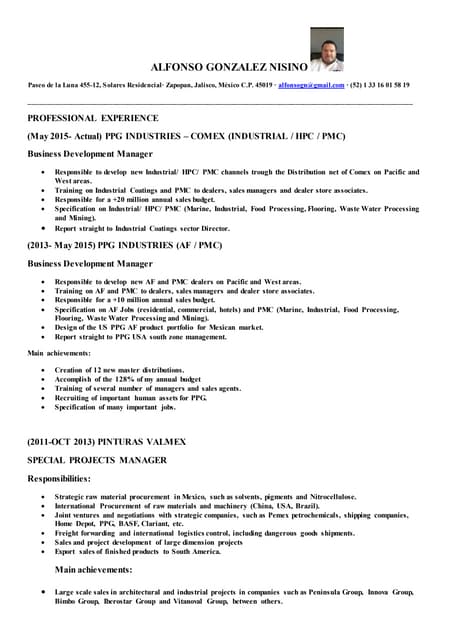 Alfonso Gonzalez presentations