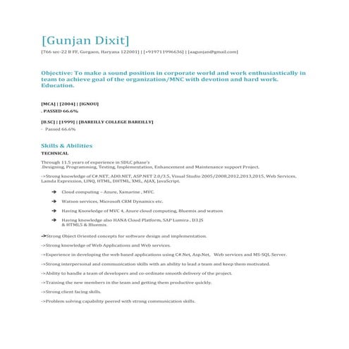 GunjanDixitCV | DOC