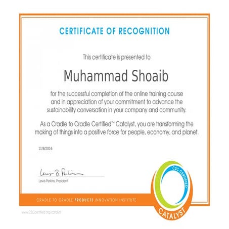 Cradle to Cradle certificate | PDF