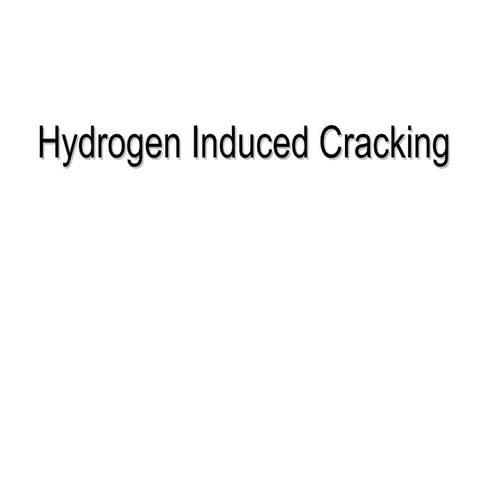 hydrogen cracking | PPT