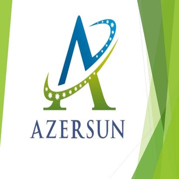 experience at Azersun Holding | PPTX