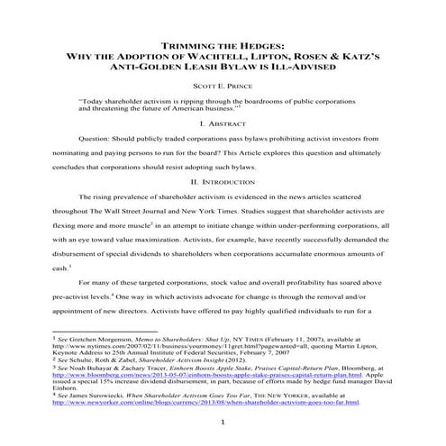 Trimming the Hedges | PDF