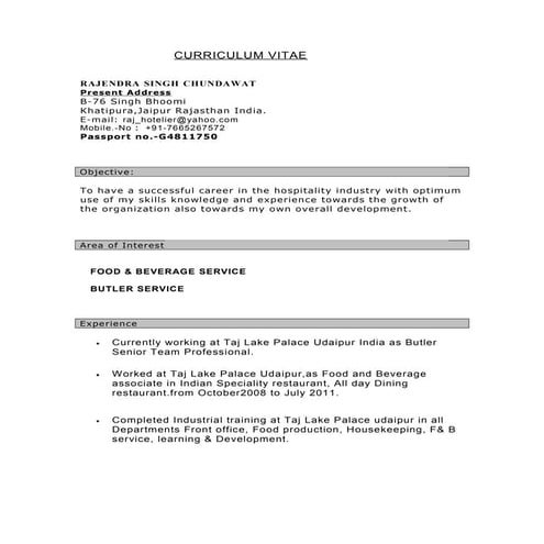 rajendra resume | DOC