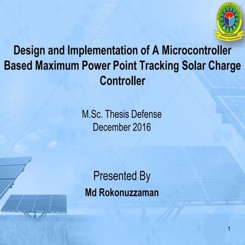 M.Sc. Thesis Presentation | PPT