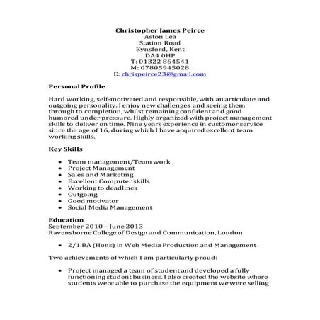 Sairah Ahmed CV updated February 2015 | DOCX