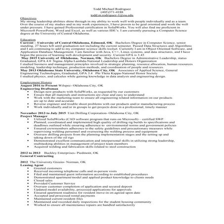 Rodriguez Todd Resume CS | PDF
