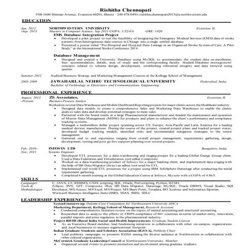 Chennupati, Rishitha Resume | PDF