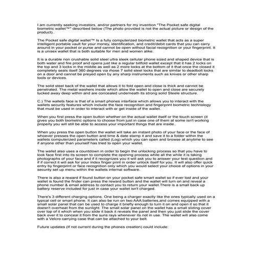 pocket safe invention | PDF