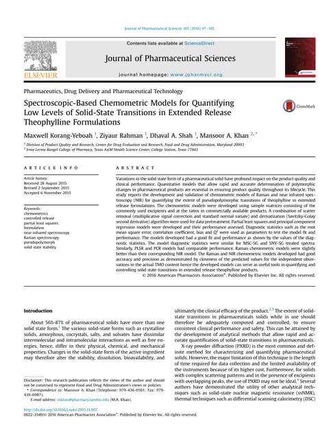 Chemometrics, Pharmacometrics and Econometrics Dimensions_of_Quality | PPTX