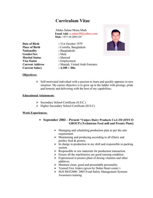 fuad cv | DOCX | Business and Finance