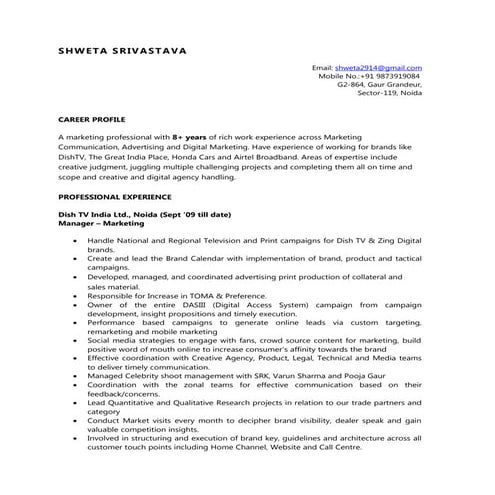 Shweta Srivastava | DOC