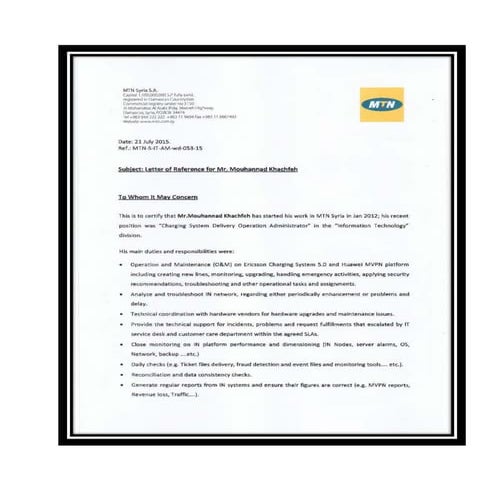 Reference Letter | PDF