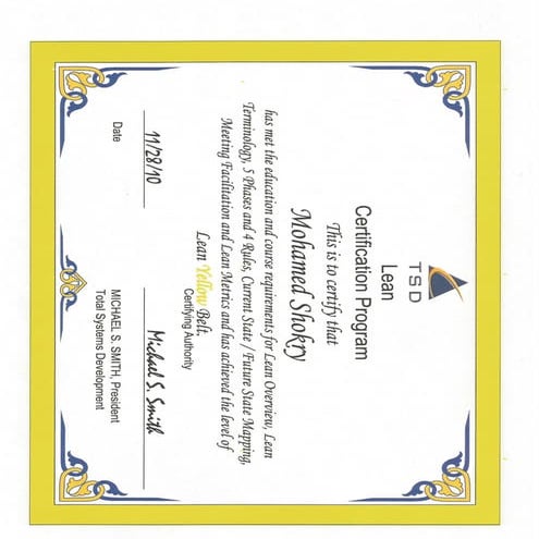 Lean manufacturing blue belt certification | PDF
