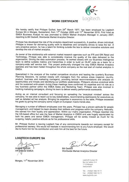 Reference Letter Yahoo | PDF