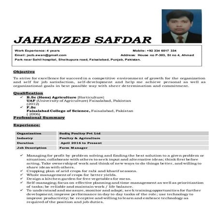 New UPDATED JAHANZEB CV FINLE | DOCX