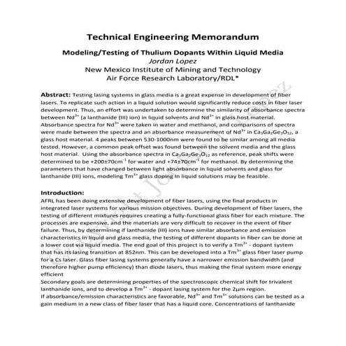 Technical Engineering Memorandum_2015 | PDF
