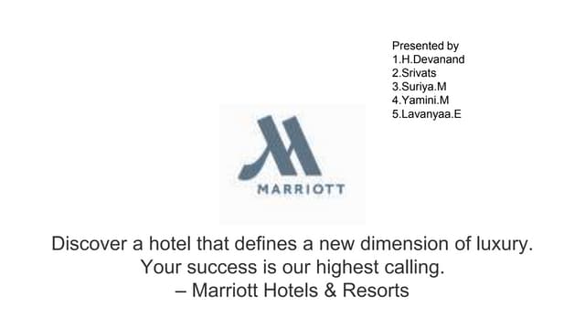 Marriott Case Study | PPTX