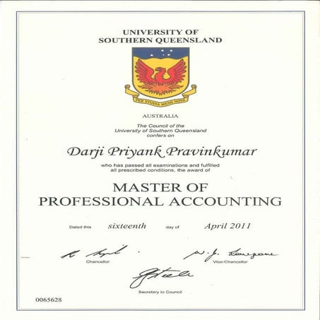 Certificate for MPA | PDF