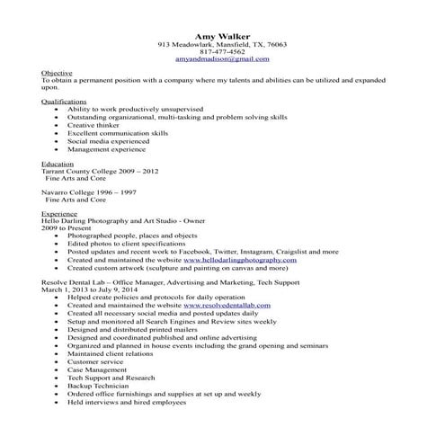 amy resume | DOC