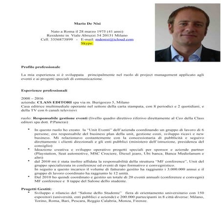 cv de nisi rivisto | PDF