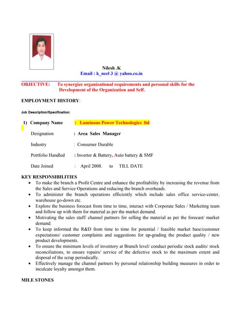 resume for axis bank | DOC