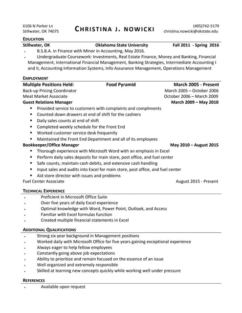 Patricia Ritchie Resume 1 (3) | PDF