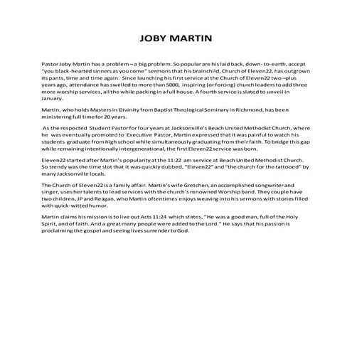 JOBY MARTIN | PDF