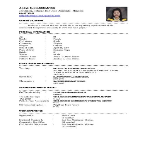 ARLYN C-resume | DOCX