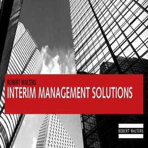 Robert Walters - Interim Management Solutions | PDF