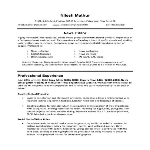 Nilesh Mathur-CV new | DOCX