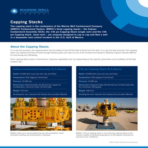 Capping-Stack-Fact-Sheet_FINAL-AND-APPROVED | PDF