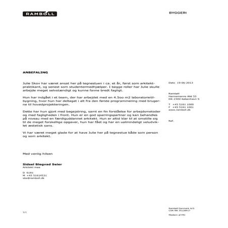 anbefaling for JSK | PDF