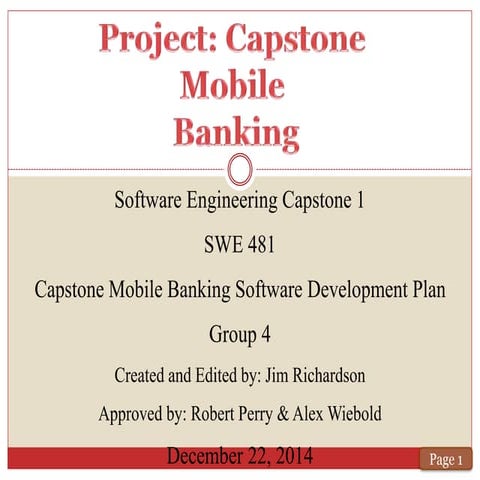 Software Engineering Capstone SWE 481 Group 4 Group Project Phase 5 | PPTX | Business | Business ...