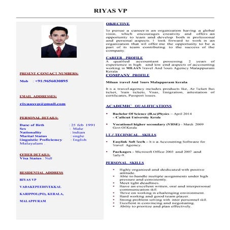 RIYAS NEW CV | PDF