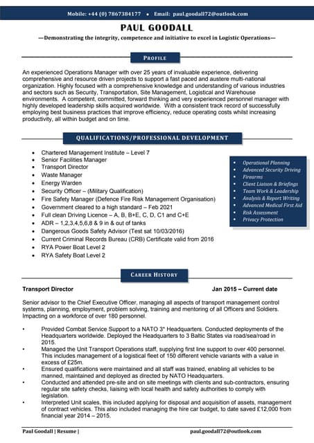 Cyril_cv | DOC | Logistics | Business