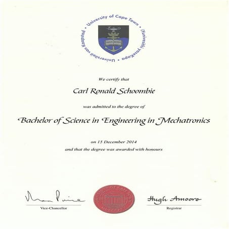 Mechatronics Certificate | PDF