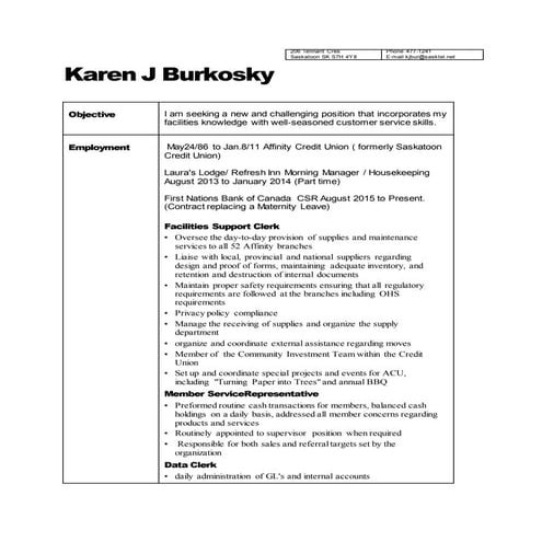Karen ft resume | DOCX