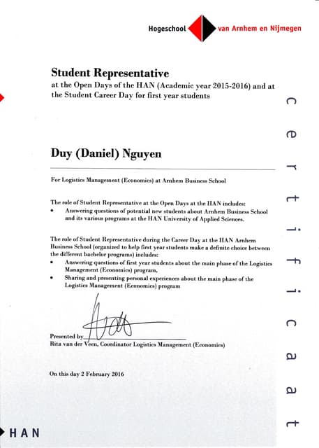 Student representative | PDF
