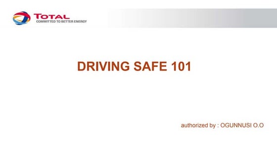 Safe Driving | PPT