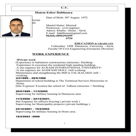 Karim Ammar CV | DOC