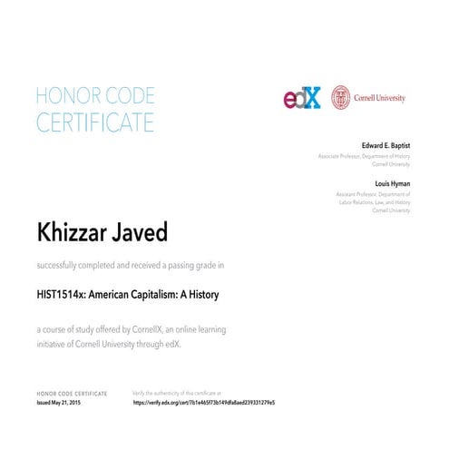 Certificate edX | PPT
